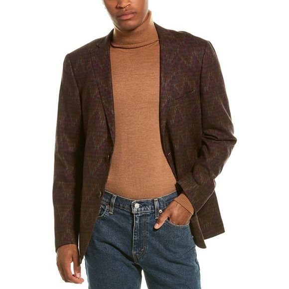 Etro | Suits & Blazers | Etro Mens Minerva Woolblend Jacket Purple ...
